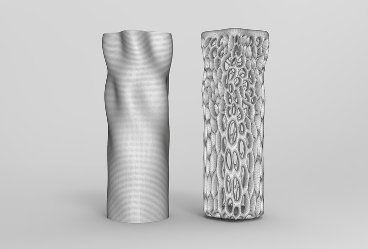 3D Printed Vase Voronoi 95 by romanas_badaninas | Pinshape