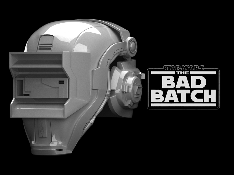 ECHO DROID helmet Bad Batch - Pinshape