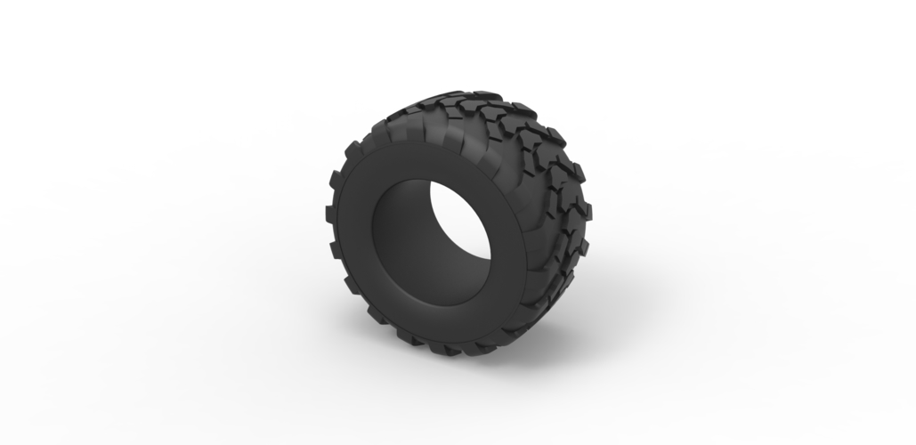 3D Printed Offroad tire 53 Scale 1:25 by CosplayItemsRock | Pinshape