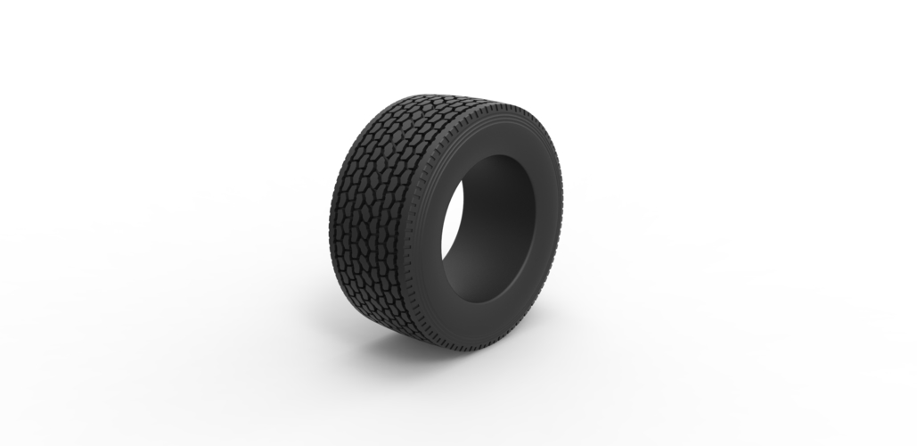 3D Printed Super single semi tire Scale 1:25 by TechItemsRock | Pinshape