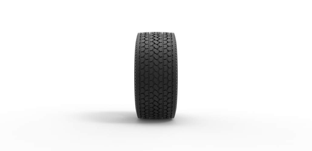 3D Printed Super single semi tire Scale 1:25 by TechItemsRock | Pinshape