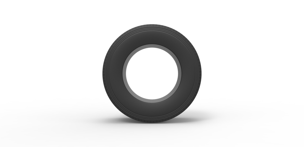 3D Printed Super single semi tire Scale 1:25 by TechItemsRock | Pinshape