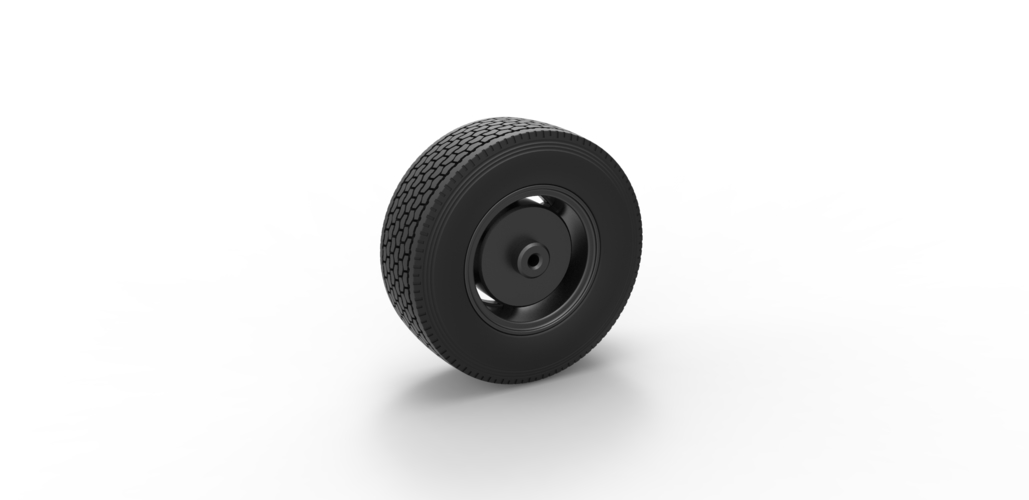 3D Printed Front float 6 spoke wheel of old school truck 1:25 by ...