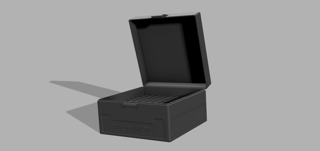 3D Printed Boite à munitions / Ammunition box 7.62x51 x100 by Jesse's ...