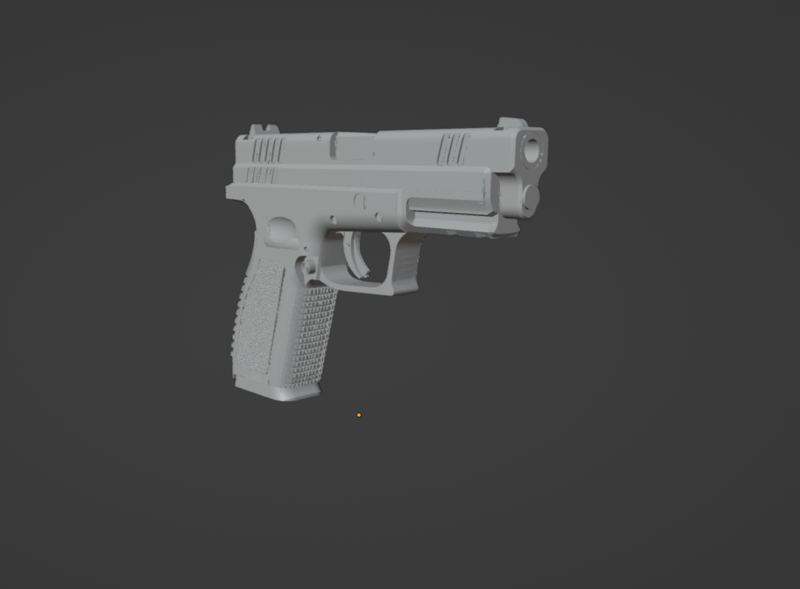 Pistol Springfield Armory XD Prop gun - Pinshape