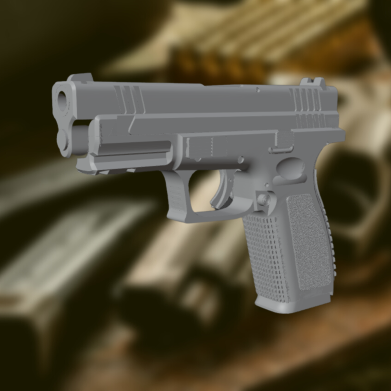 Pistol Springfield Armory XD Prop gun - Pinshape