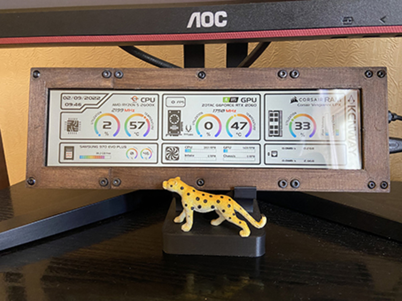 1920X480 LCD SENSOR PANEL CASE 3D - Pinshape