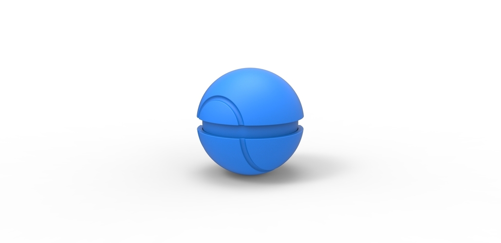 3D Printed Pokeball Tennis ball style by CosplayItemsRock | Pinshape
