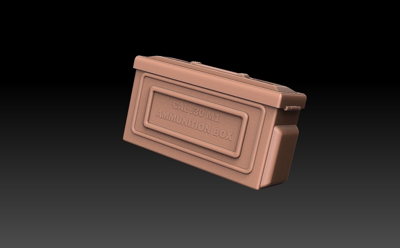 M1919 Browning 30 cal Machine Gun - Pinshape