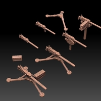 M1919 Browning 30 cal Machine Gun - Pinshape