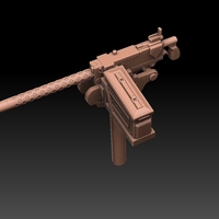 M1919 Browning 30 cal Machine Gun - Pinshape