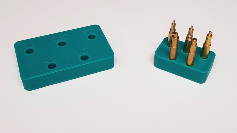 storage block for soldering tips for threaded inserts - Pinshape