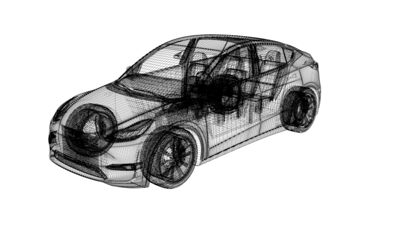 Tesla Model Y 2021 3D PRINT MODEL - Pinshape