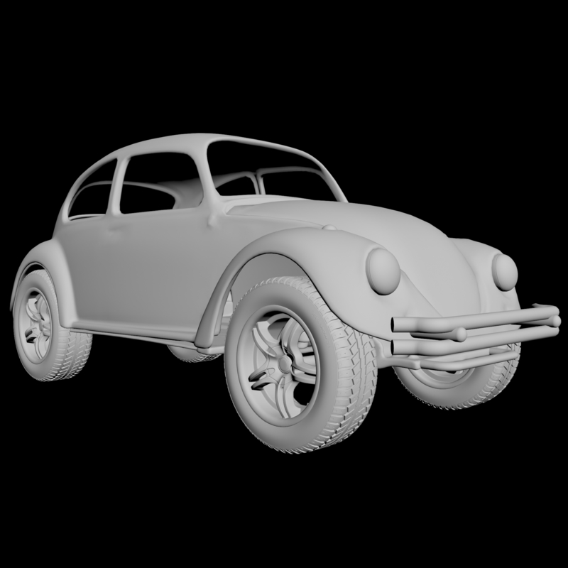 BAJA BUG CAR 3D PRINT MODEL - Pinshape