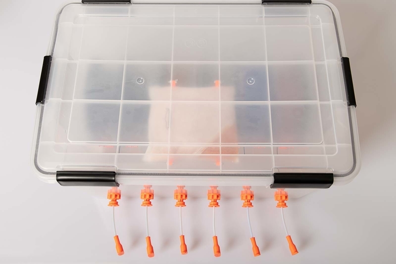 Filament dry box with fast filament change up to 6 spools - Pinshape