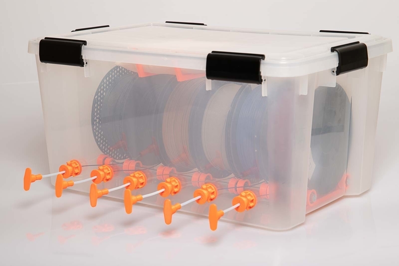 Filament dry box with fast filament change up to 6 spools - Pinshape
