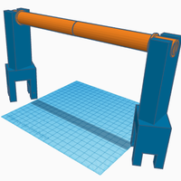 SOPORTE ROLLO PLA - IMPRESORA OVERLORD PRO+ (INET) - Pinshape