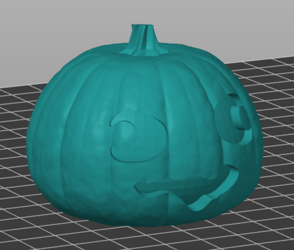 3D Printed Jack-O-Lantern - Chunky (Solid and Hollow Versions) by Mechanagon | Pinshape
