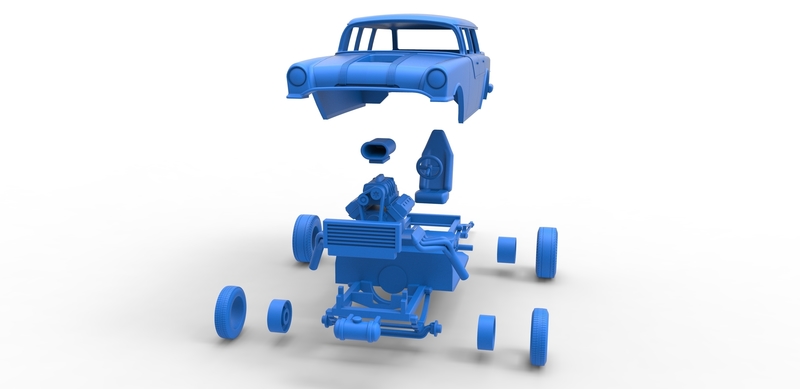 Diecast Gasser Scale 1:25 - Pinshape