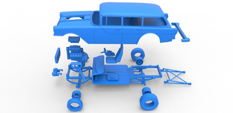 Diecast Gasser Scale 1:25 - Pinshape
