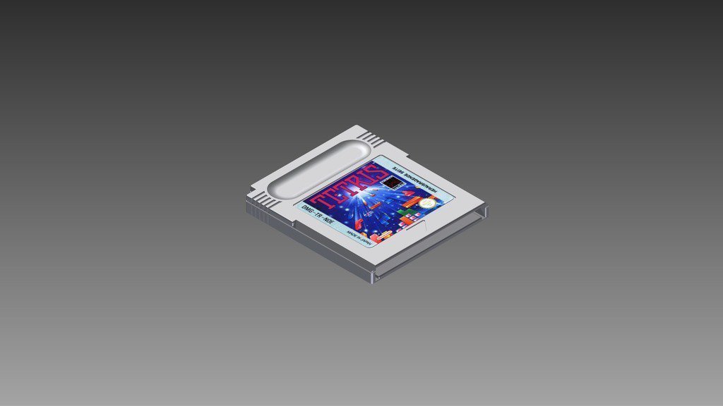 Blank GameBoy Cartridge Remixed by NathanMakerWorld: Download Free 3D ...