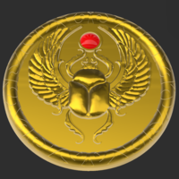 KHEPRI MEDALLION - Pinshape