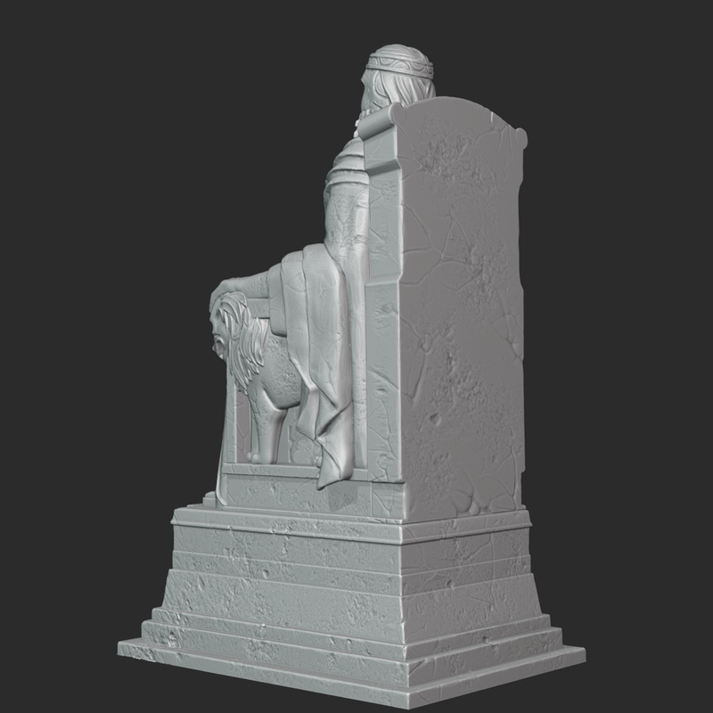 King on the Crossroads Statue - Pinshape