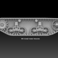 American WW2 Tank Tracks And Components - Pinshape