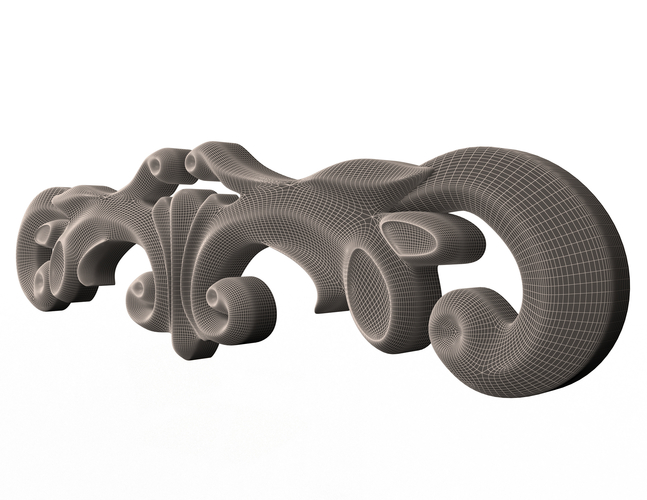 3D Printed 3D Carving Plaster Molding Decoration Shahin by xaqani ...