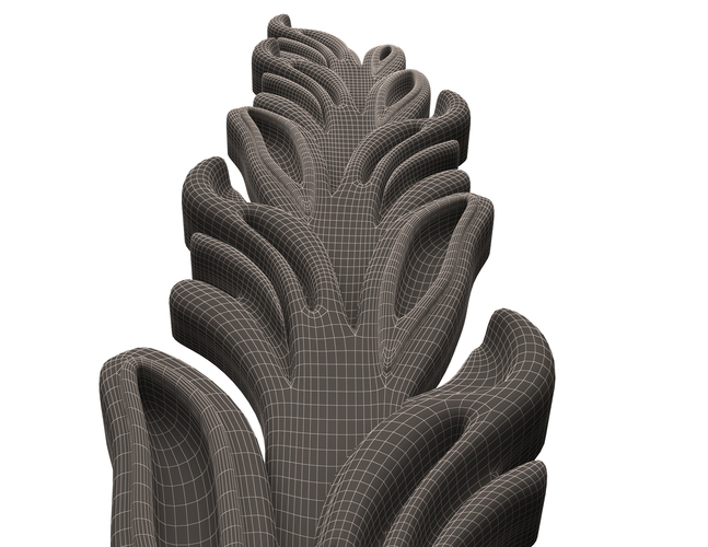 3D Printed 3D Leave Carving Plaster Molding Decoration 3 by xaqani ...