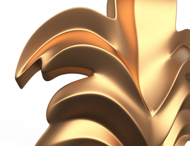 3D Printed Leave Ornament Plaster Molding Decoration CNC by xaqani ...