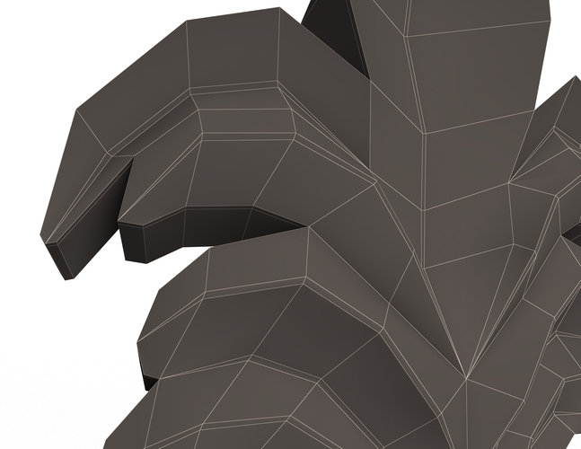 3D Printed Leave Ornament Plaster Molding Decoration CNC by xaqani ...