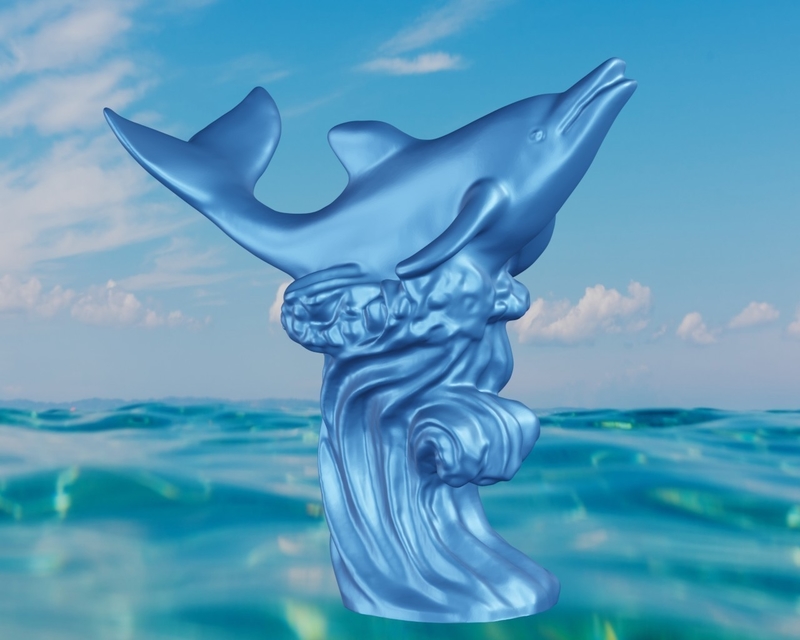 Dolphin wave - Pinshape