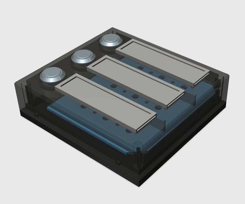 3 Button Door Bell External Housing - Pinshape