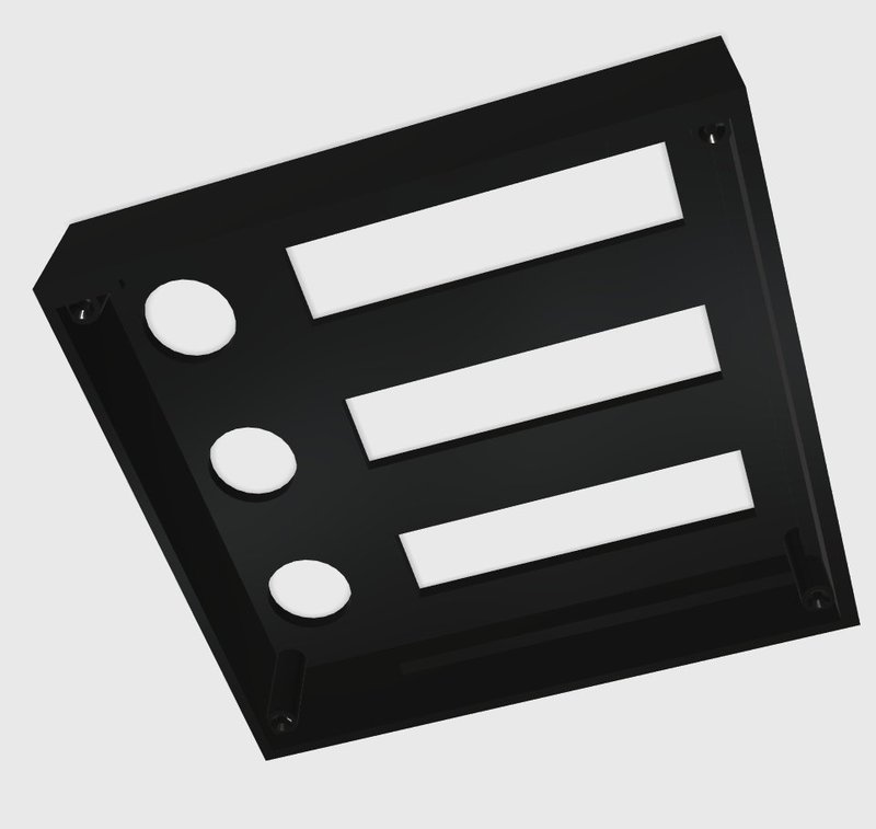 3 Button Door Bell External Housing - Pinshape