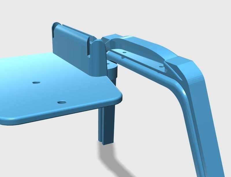 QRX350 Pro New Legs and Base Plate - Pinshape