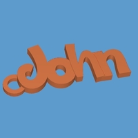 john keychain - Pinshape