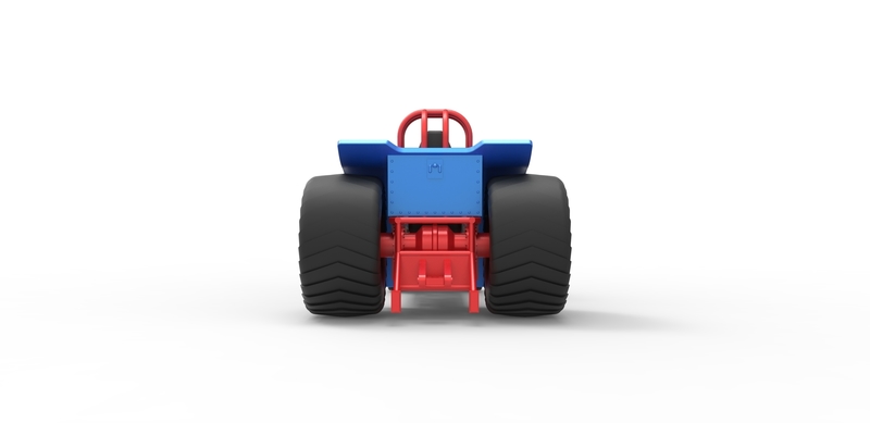 Mini Rod pulling tractor 6 Scale 1:25 - Pinshape