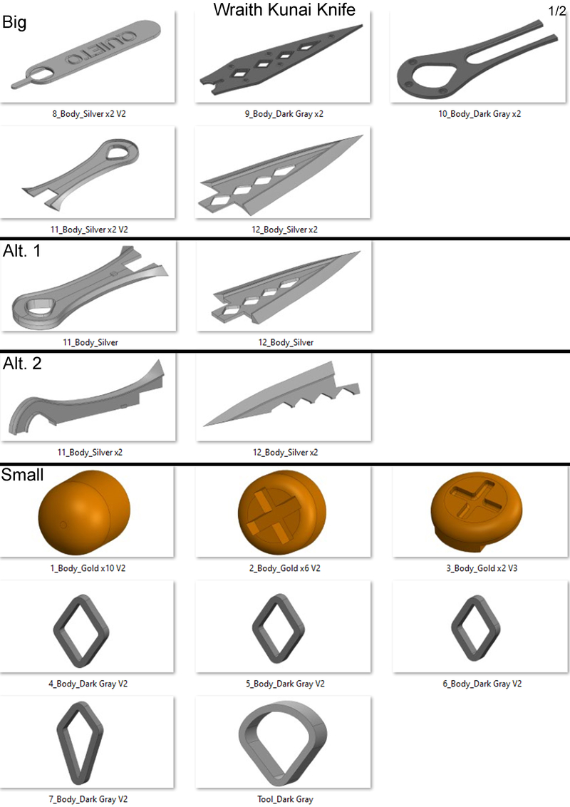 Wraith Heirloom Kunai Knife - APEX - STL - Pinshape