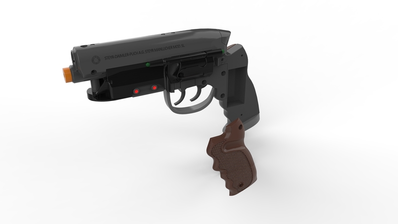 Deckard's Pistol - Blade Runner - Printable model - STL files - Pinshape