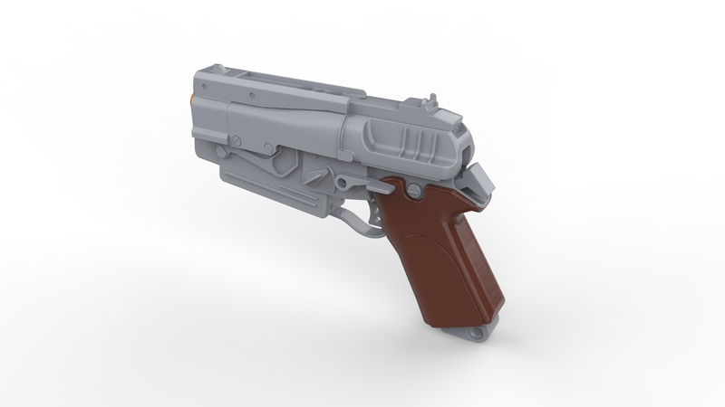 10mm Pistol - Fallout 4 - Printable model - STL files - Pinshape
