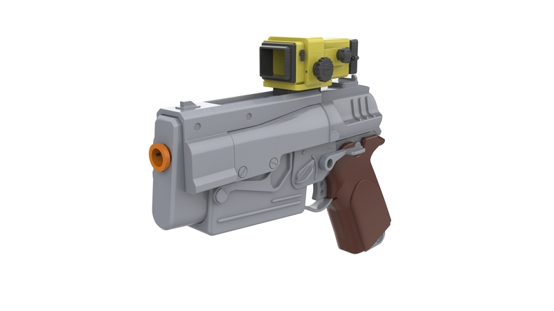 10mm Pistol - Fallout 4 - Printable model - STL files - Pinshape