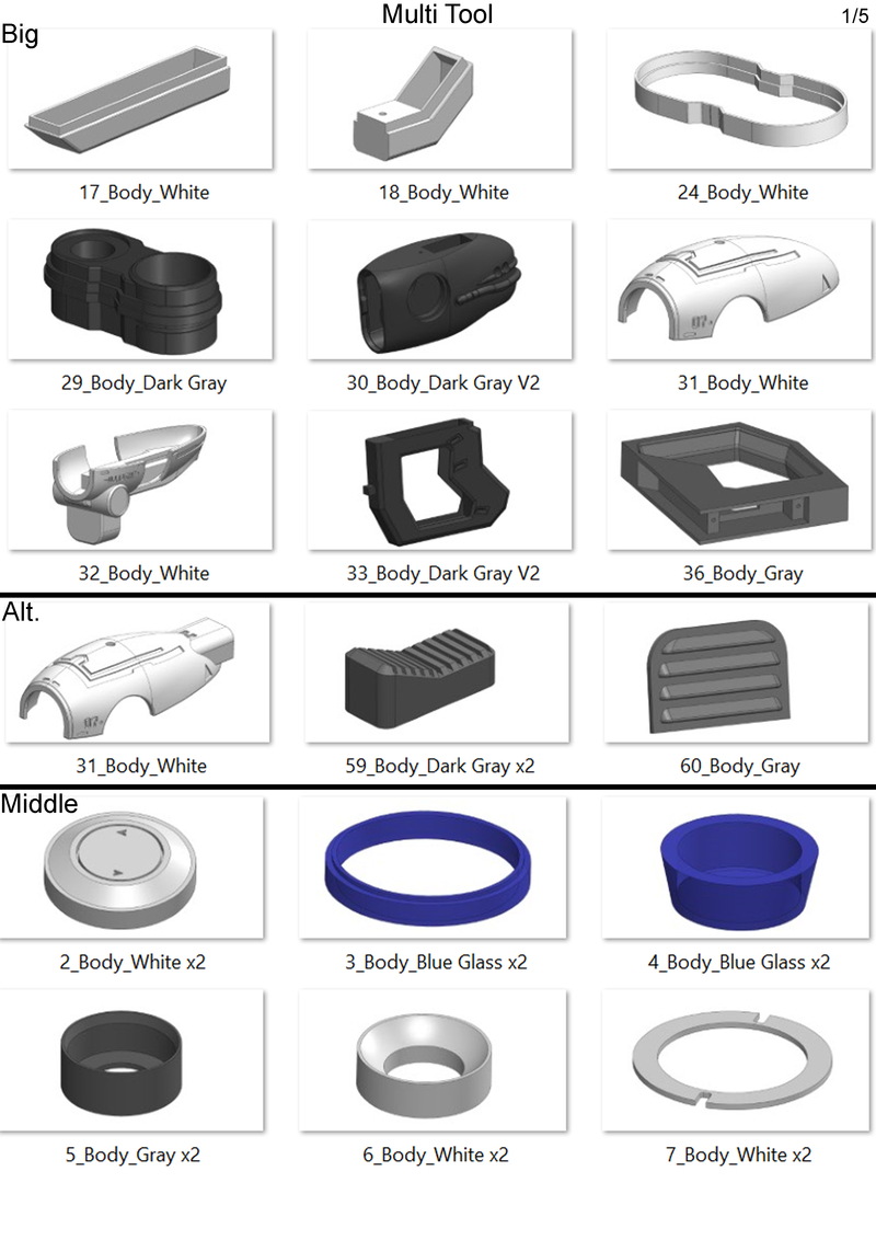 Multi-tool - No Man's Skye - Printable model - STL files - Pinshape