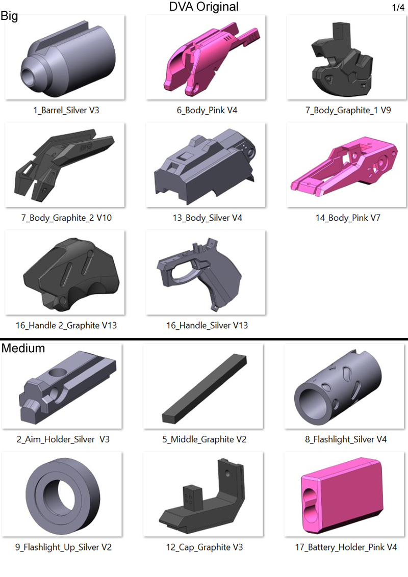 DVa Gun - Overwatch - Printable model - STL files - Pinshape