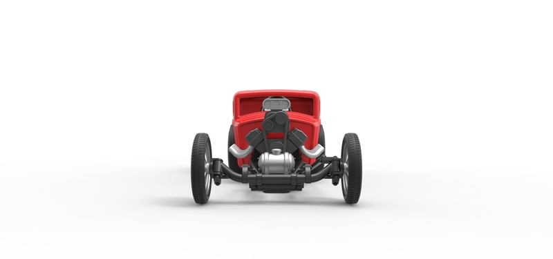 Front engine old school dragster with shell Scale 1:25 - Pinshape