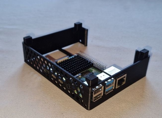 3D Printed Modular Raspberry PI case by Rudhan | Pinshape