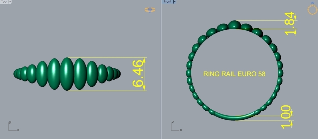 3D Printed Gold Ring R 200 by Regalia3D | Pinshape