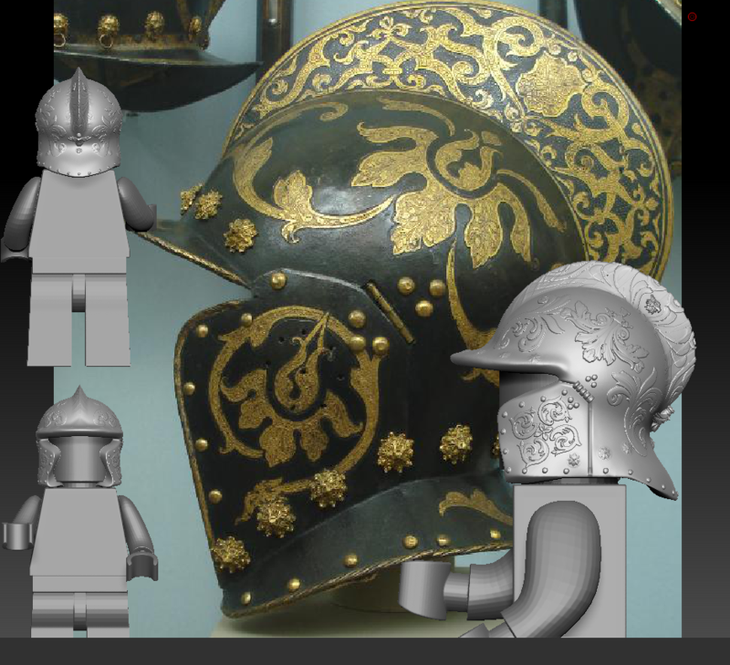 Burgonet Knight Helmet - Pinshape
