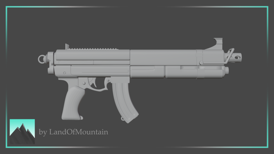 3D Printed Final Fantasy VII - Shinra Infantryman - Rifle by ...