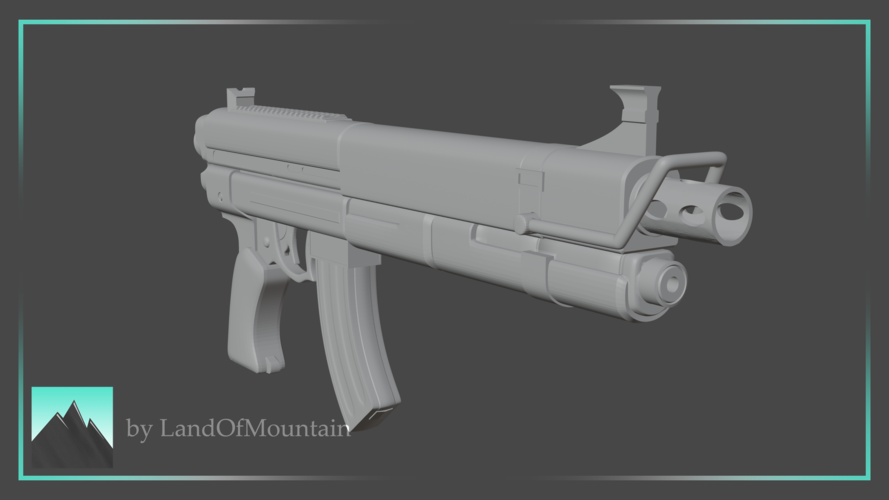 3D Printed Final Fantasy VII - Shinra Infantryman - Rifle by ...